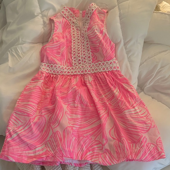 Lilly Pulitzer | Dresses | Lilly Pulitzer Pink And White Shell Print ...